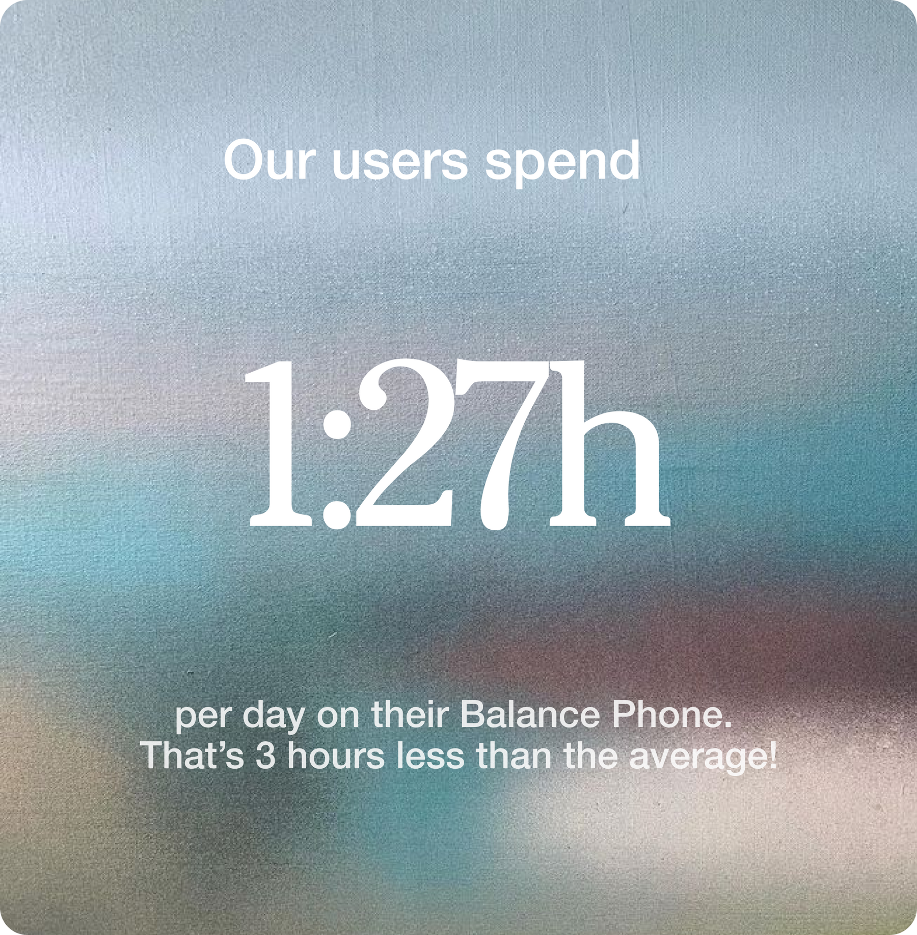 Balance Phone: The minimalist smartphone